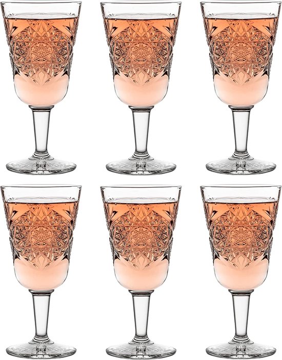 Wijnglazen set / wine glasses / royal style wine cups - Crystal Glass ...