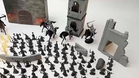 254stuks Geassembleerd ridderpakket - Kinderen speelgoed - Middeleeuwse ...