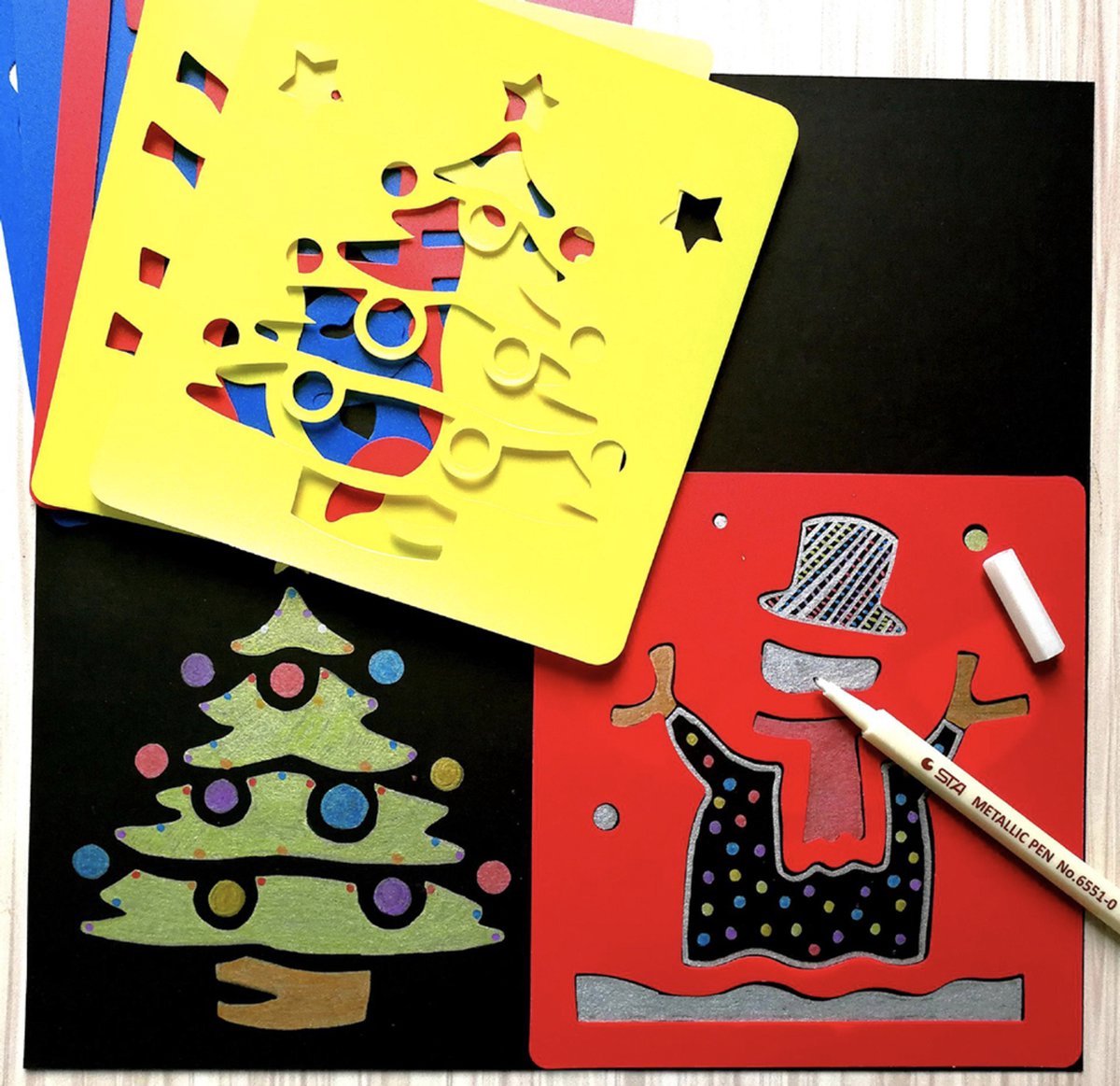 Akyol - Teken sjablonen voor uw kind – Tekenen- teken sjabloon kerst ...