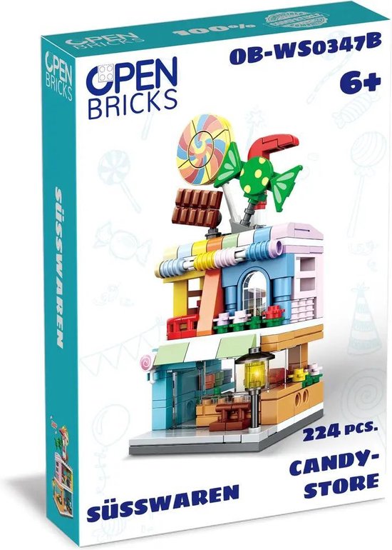 Candy Shop Bricks - Snoepwinkel Bricks - Snoepwinkel Speelgoed | bol