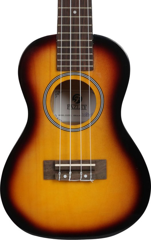 Fazley K23SB-W concert ukelele sunburst | bol
