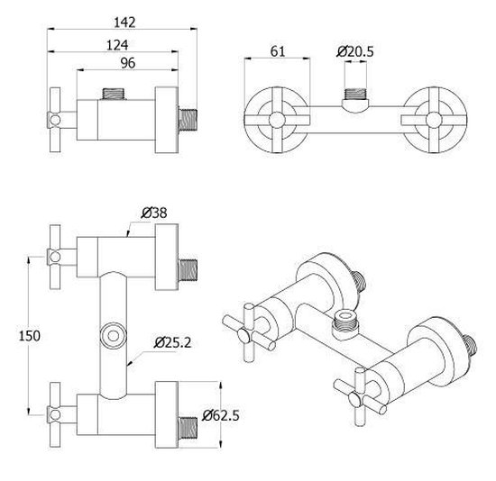 RVS douchekraan | bol