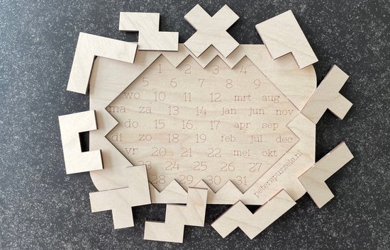Kalenderpuzzel "Ruit" - Breinbreker - Moeilijk - Legpuzzel - Voor ...