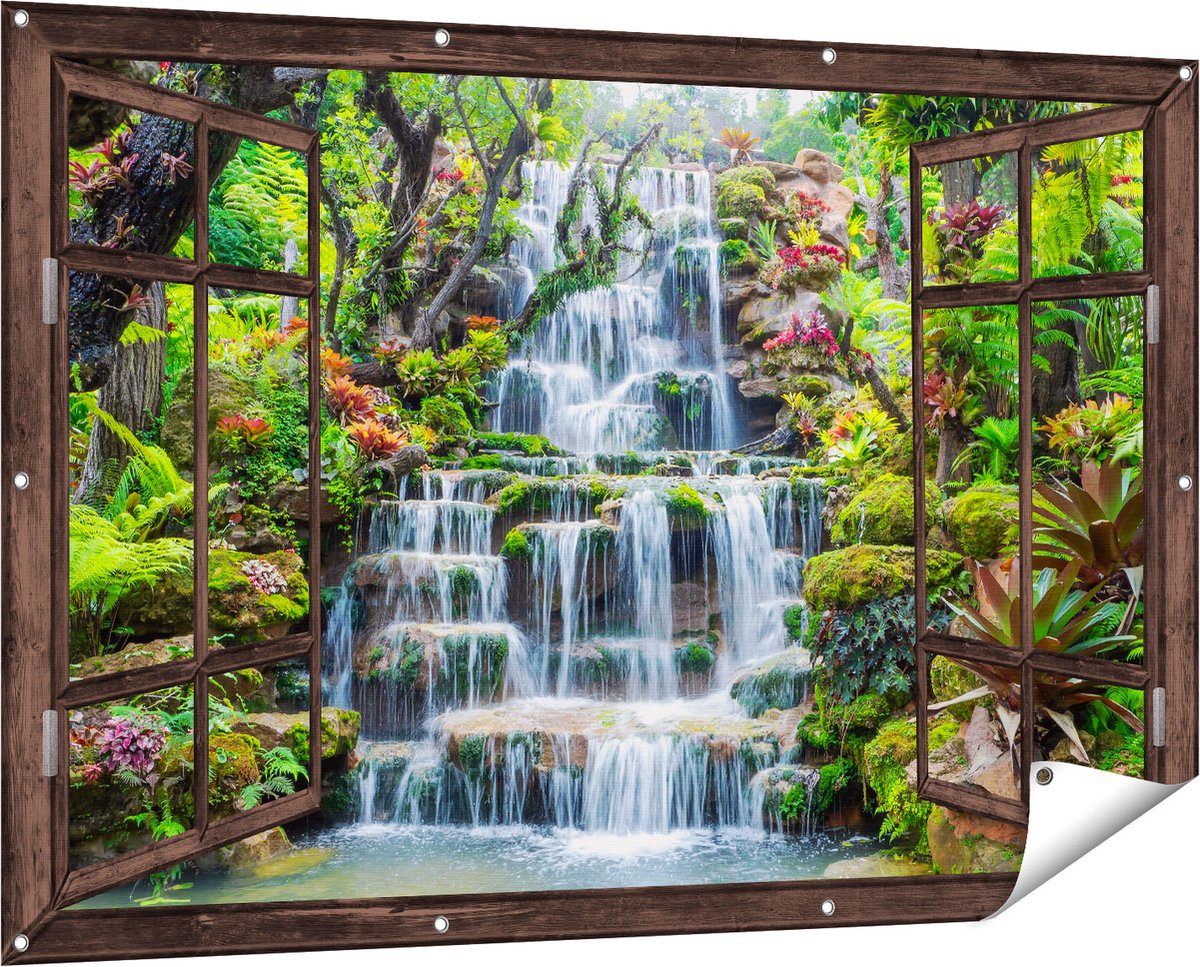 Gards Affiche de jardin Cascade tropicale transparente en Thaïlande ...
