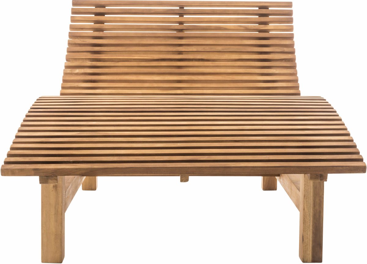 Designer ligbank Kiba - 200x120cm - Houten bank - Tuinbank - Loungebank ...
