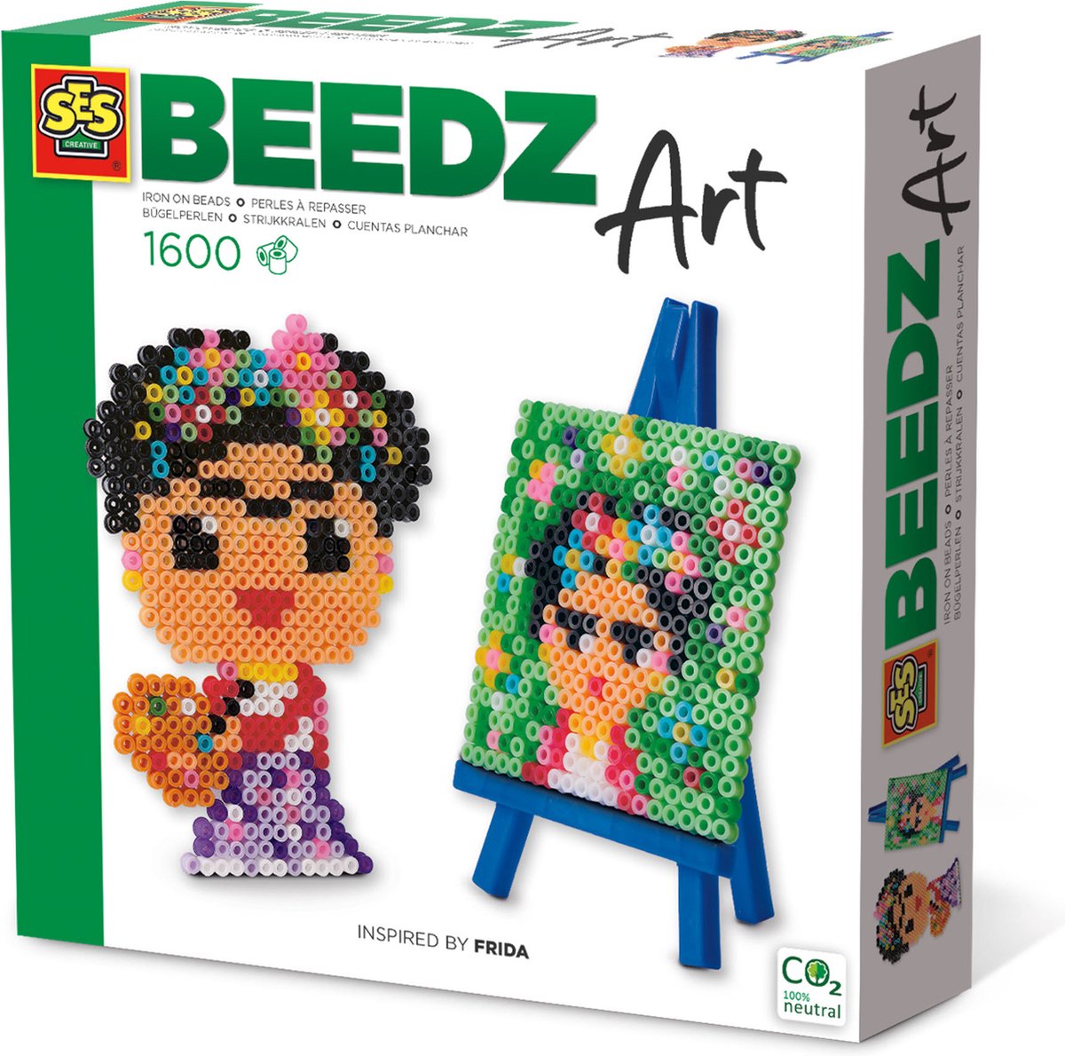 SES - Beedz Art - Mini kunstenaar Frida - met mini schildersezel - 1600 ...