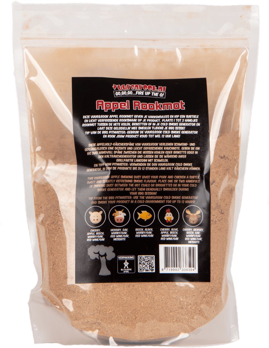 Vuur&Rook Rookmot Appel 1.5 kg | bol.com
