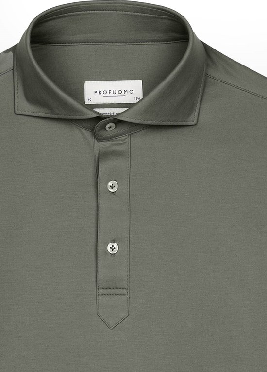 Profuomo poloshirt groen effen - 39 | bol.com