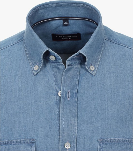 Casa Moda Overhemd - Regular Fit - Blauw - 4XL Grote Maten | bol.com