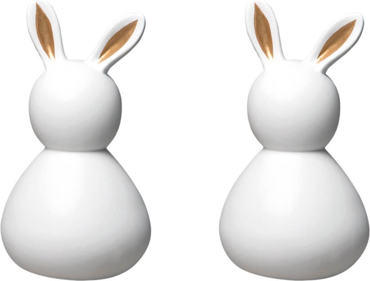 Räder Design - Pasen - Set 2 lapins en porcelaine | bol.com