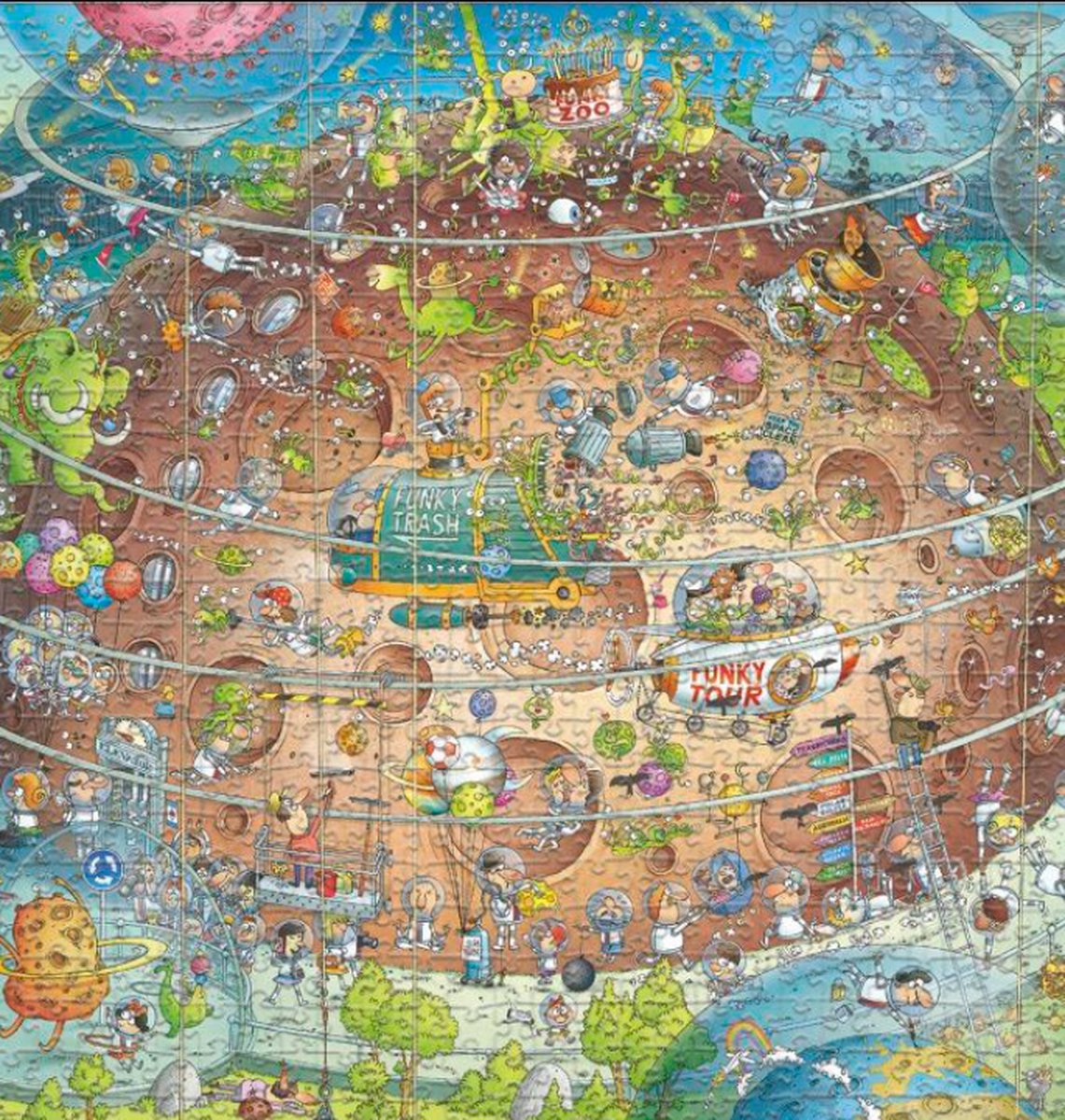 Heye Funky Zoo Cosmic Habitat 1000 pièces | bol.com