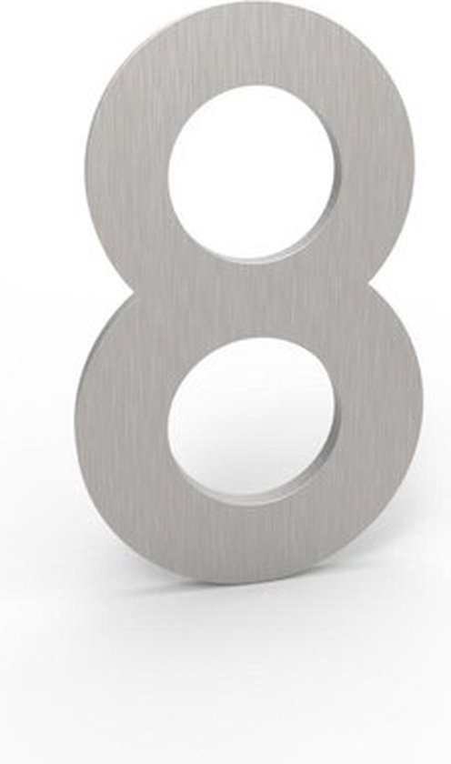 cijfer C32/100/1,5 inox look "8" | bol