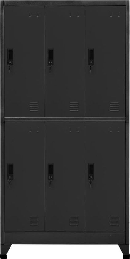 ModernLife' - Lockerkast 90x45x180 cm staal antracietkleurig | bol.com