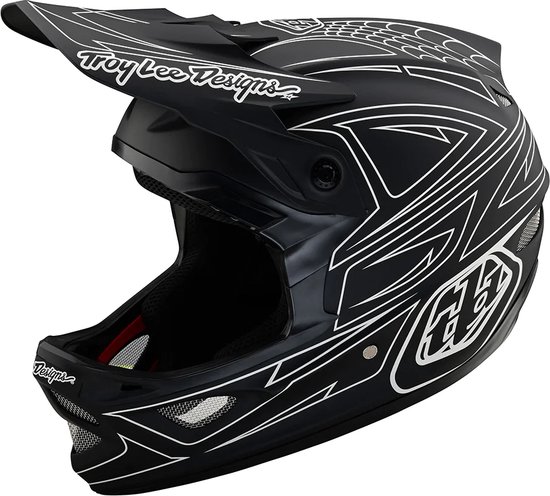 TLD D3 Fiberlite Spiderstripe Black Helm - Maat M | bol.com