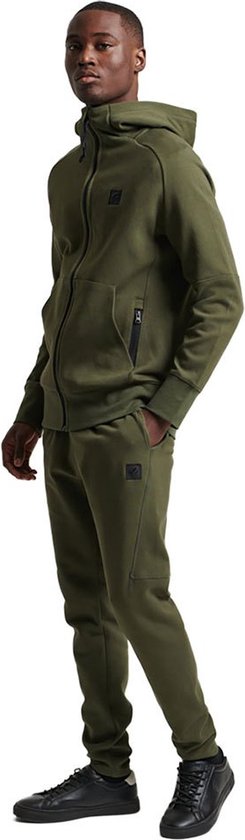 SUPERDRY Code Tech Capuchon Heren - Dark Moss - S | bol.com