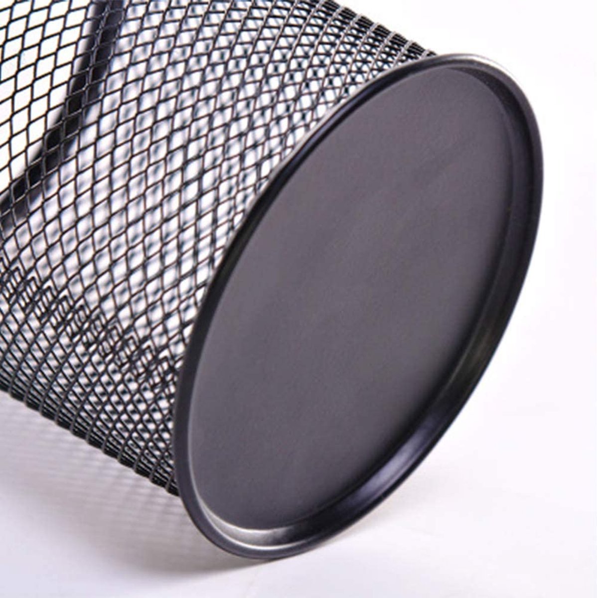 Pennenhouder van metaal Zwart metaal gaas penpot metalen rooster ...