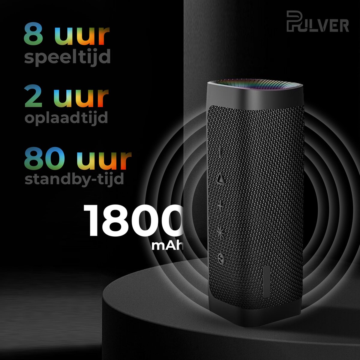 Pulver Speaker - draadloos - Ultra RGB Led - Muziek box - 15 watt ...
