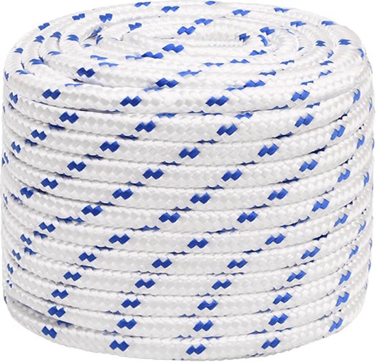 vidaXL Boot touw 16 mm 100 m polypropyleen wit | bol.com