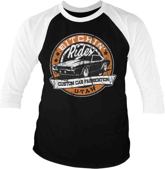 Bitchin' Rides Raglan top -M- Utah Zwart/Wit | bol