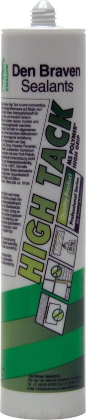 Den Braven High Tack Lijmkit Koker 290 ml Wit | bol.com