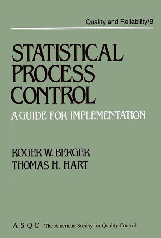 Quality and Reliability - Statistical Process Control (ebook), Berger ...