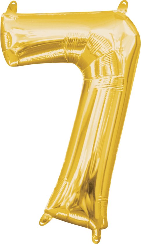 Cijfer ballon 7 goud | bol