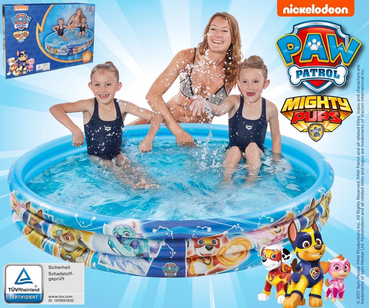 Paw Patrol Zwembad Mighty Pups 3 Ringen 150x25 Cm Bol paw-patrol-zwembad-mighty-pups-3-ringen-150x25-cm-bol