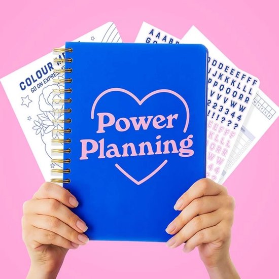 Yes Studio Planner Power Planning 25 - 21,4 Cm Papier Blauw/roze | bol