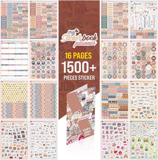 Planner Stickers Set - 1500+ Sticker voor Creatieve Organisatie en ...