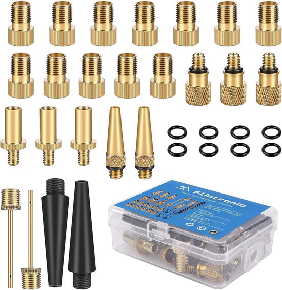Fietsventieladapter Set met Diverse Adapters voor Alles Fietsventielen ...