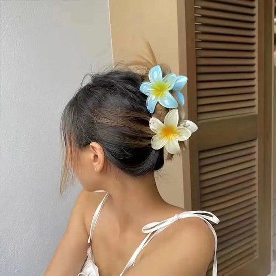 Haarklem Bloem Groot - Luxe Haarspeld - Bruiloft - Hawaii - Set van 3 ...