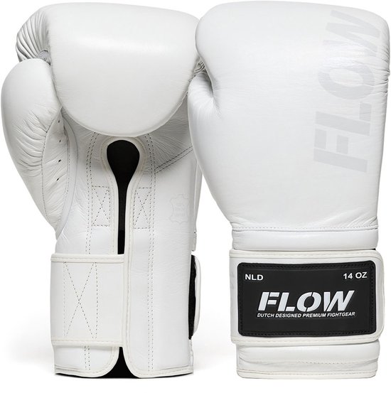 Flow - Challenge Bokshandschoenen - Echt Leer - Wit - Maat 14 oz | bol