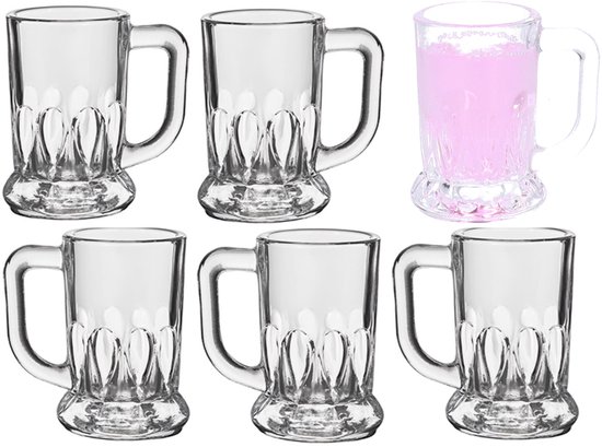 Alessandro Shotglaasjes Montpellier - 30x stuks - met oor - glas - 40 ml - 6,5 x 4,5 x... | bol