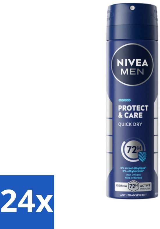 Nivea - Men - Deodorant - Spray - Protect & Care - 150 ml ...