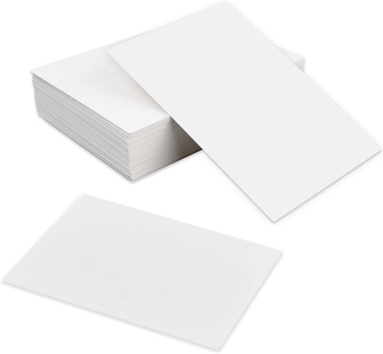 Witte ansichtkaarten - 100 stuks A6 formaat - Blanco kaarten voor ...