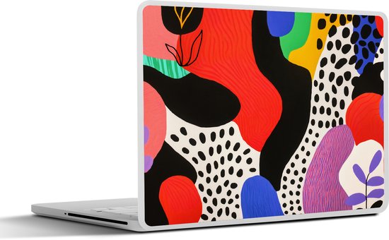 Laptop sticker - 11.6 inch - Abstract - Vormen - Kleuren - Stippen ...