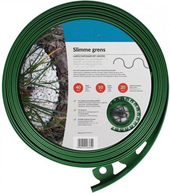 GTB® Borderrand op Rol - Borderrand - Perkland - Groen - 1000cm x 4cm x ...