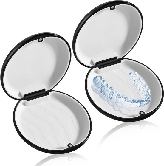 Box of 2 Braces Holder Box Teeth Splint Box Orthodontic Mouth Guard Box ...