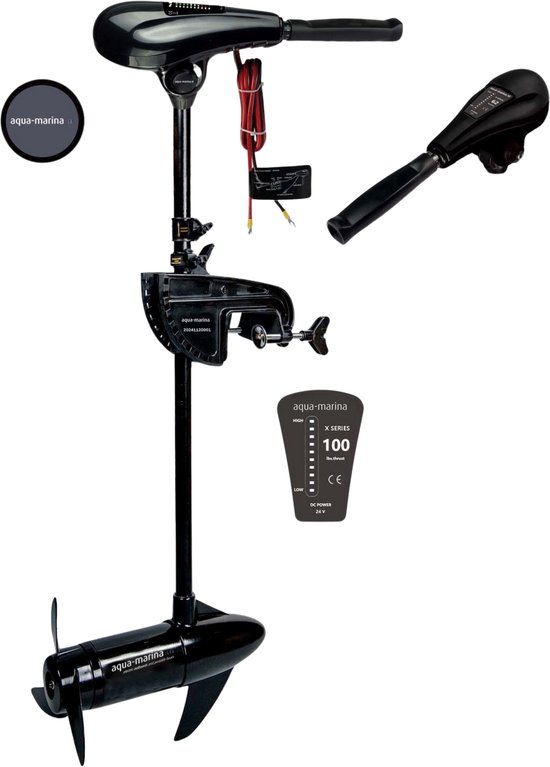 Aqua-Marina 100lbs Langstaart Fluistermotor Elektrische Buitenboordmotor 24V -... | bol