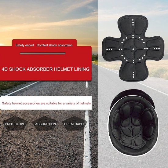 Motorhelm Padding Kit - Universele Helm Padding Set voor 360 ...