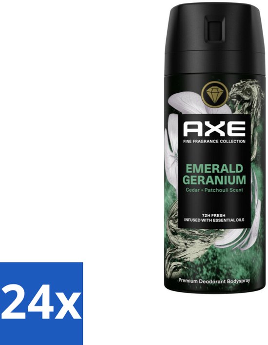 AXE - Deodorant Spray - Emerald Geranium - Premium Geur - Kruidig ...