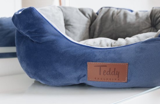 Teddy Exclusive Mand Shadow – Velvet Mandje Blauw – L50xB40xH15cm ...