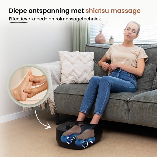 BrellaVio Voetmassage Apparaat - Shiatsu, compressie, infrarood warmte ...
