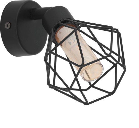 EDI light Zapata 1 Opbouwspot - 1 lichts - G9 - Staal|Glas - Zwart ...
