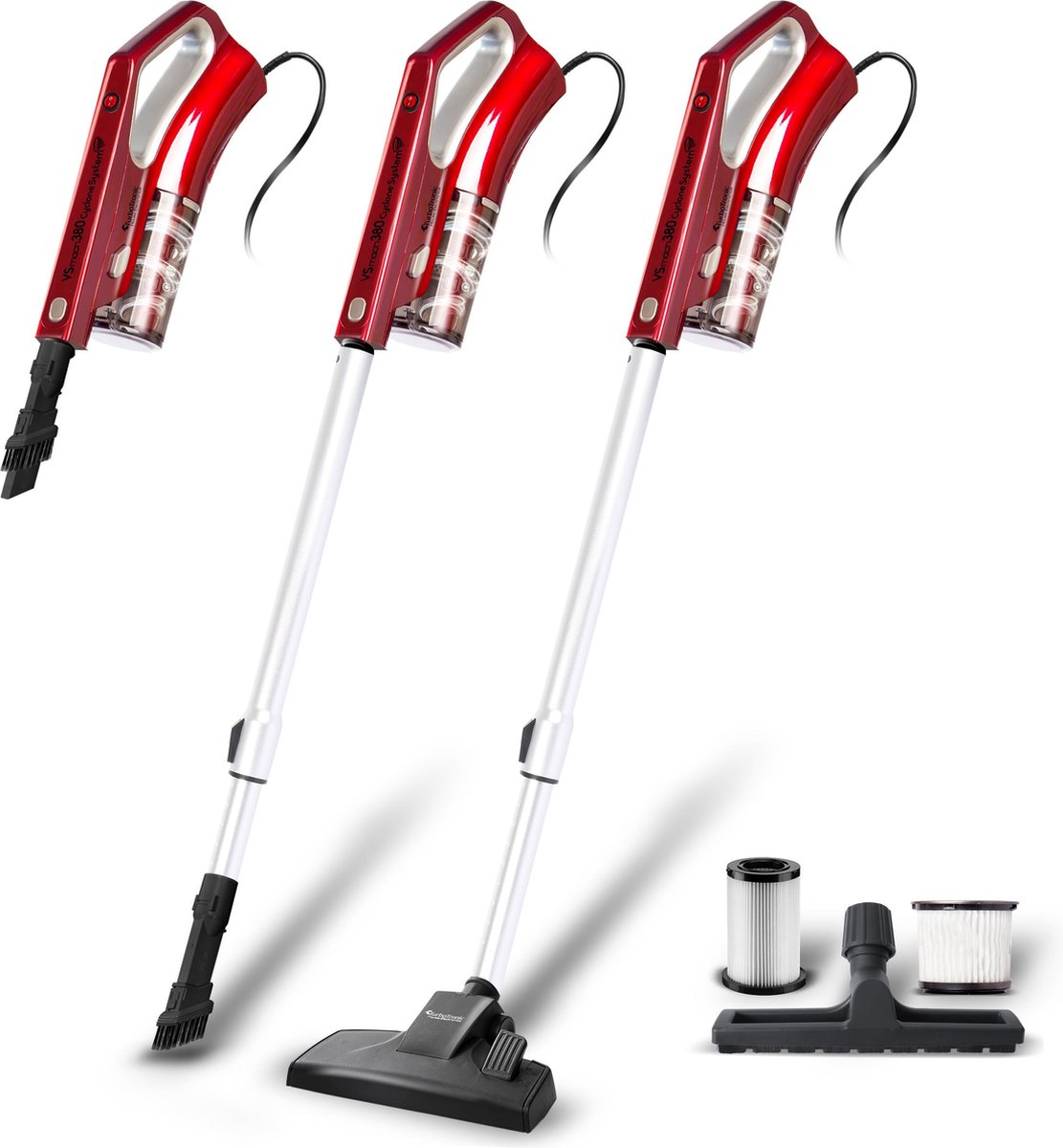 Steel stofzuiger TurboTronic VSmach 380 rood | bol.com