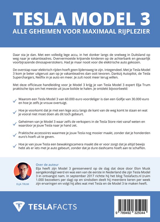 Tesla Model 3, Elja Trum | 9789492325044 | Livres | bol