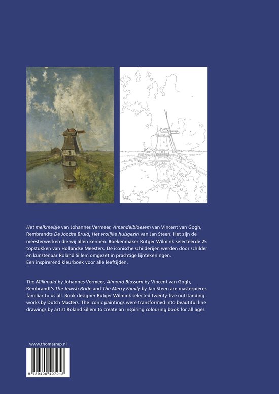 Kleurboek Hollandse meesters, Rutger Wilmink | 9789400407213 | Boeken | bol