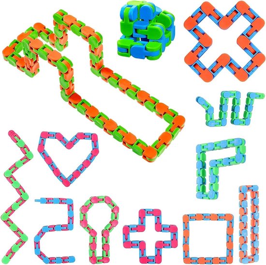 Wacky Tracks Snap and Click Toy - 12 stuks voor kinderverjaardag ...