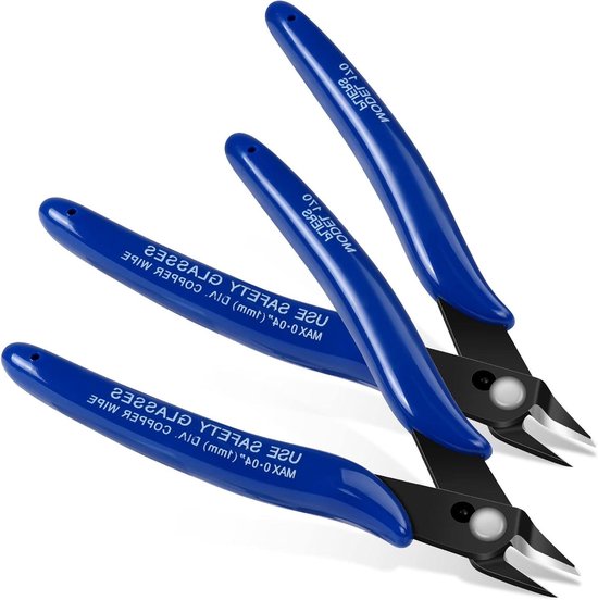 Small Side Cutting Pliers Mini Cable Scissors Right Angle Wire Cutters ...