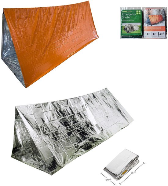 2 stuks - Ultralichte overlevingstent - Noodopvangtent - EHBO-tent ...